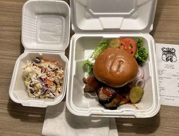 That brisket sandwich with creamy coleslaw proves that sometimes the simplest combinations create the most memorable meals you'll ever eat.