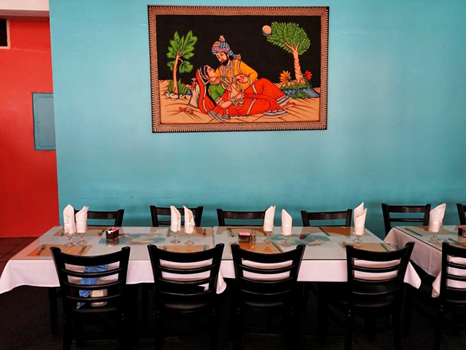 Wall art that's hotter than their curries! Tandoor's decor serves up a feast for the eyes before your taste buds join the party.