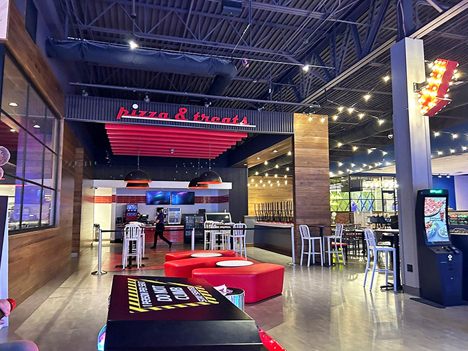 "Pizza & Treats" isn't just a sign, it's a lifestyle choice. This retro-chic eatery serves up slices of happiness with a side of nostalgia.