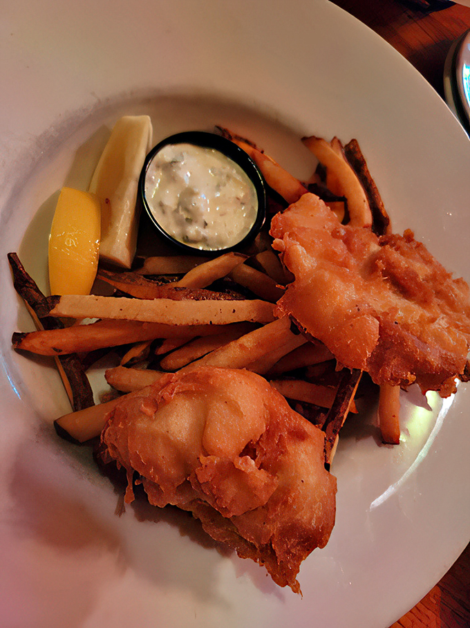 Golden, crispy, and oh-so-tempting! These fish and chips look like they could give London a run for its money. Pass the malt vinegar, please!