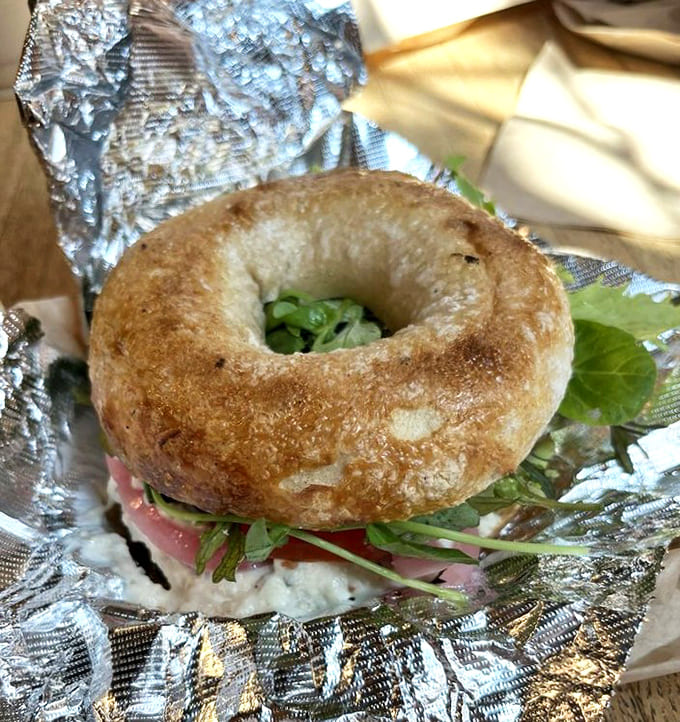 The whitefish salad sandwich on a sea salt bagel is like a Maine vacation for your taste buds.