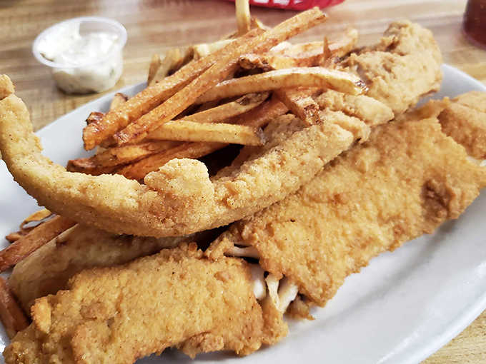 Golden-fried fish with perfectly crisp french fries &ndash; proof that simplicity, when done right, needs no fancy embellishments.