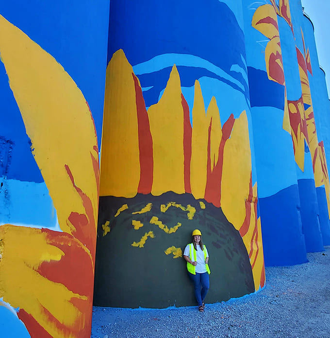 The workers who maintain this masterpiece deserve medals, or at least really good health insurance for working at these heights.