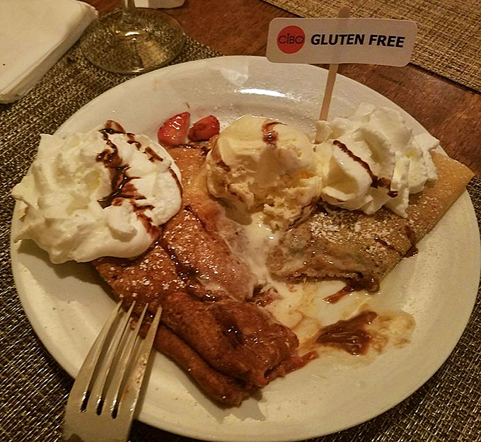 Gluten Free Nutella Crepe: Proof that dietary restrictions needn't mean dessert deprivation &ndash; this gluten-free version delivers all the chocolate-hazelnut joy without compromise.