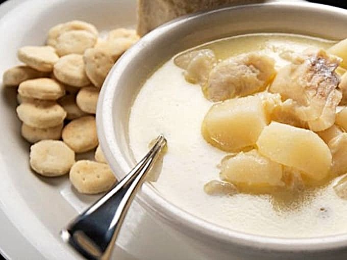 Oyster crackers floating in creamy chowder is the kind of simple pleasure that makes life worth living, one spoonful at a time.