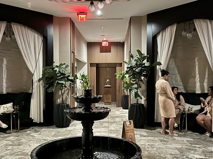 Spa Guests: Robed figures move like peaceful ghosts through the relaxation area, living their best Ottoman lives between treatments.