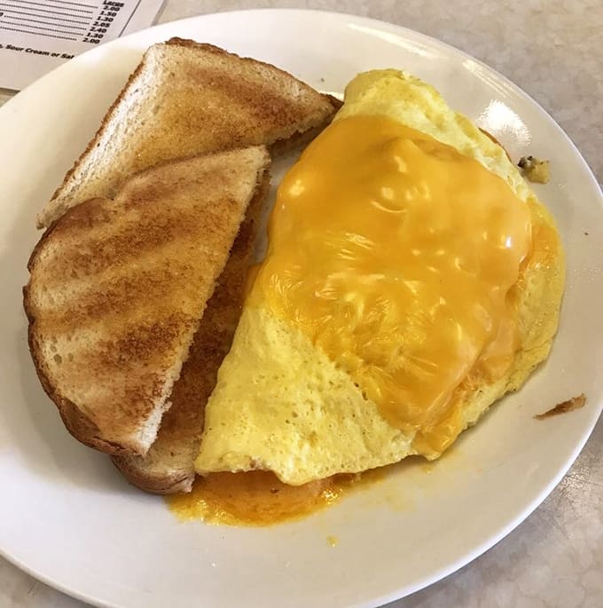 Sometimes a classic cheese omelet is all you need, especially when it's this perfectly golden and fluffy.