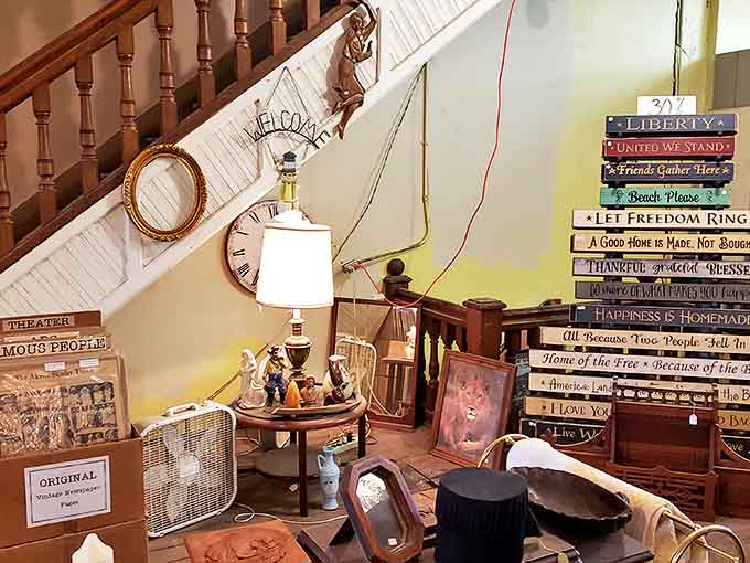 Nostalgic Americana signs and decorative pieces that once adorned homes during simpler times, ready for their second act.