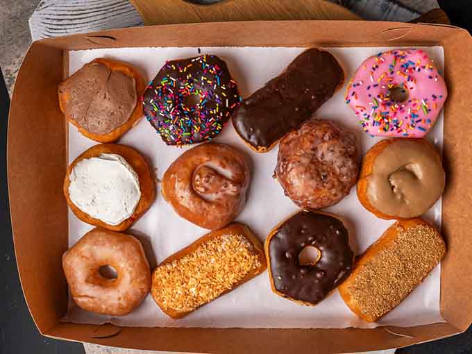 A baker's dozen of pure joy featuring everything from classic rings to those impressive long johns.