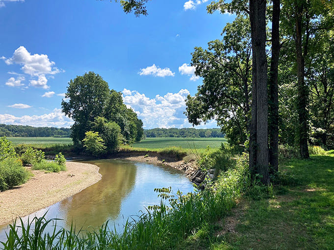 The Kokosing Gap Trail offers a peaceful escape where the only traffic jam you'll encounter might be a family of ducks crossing your path.