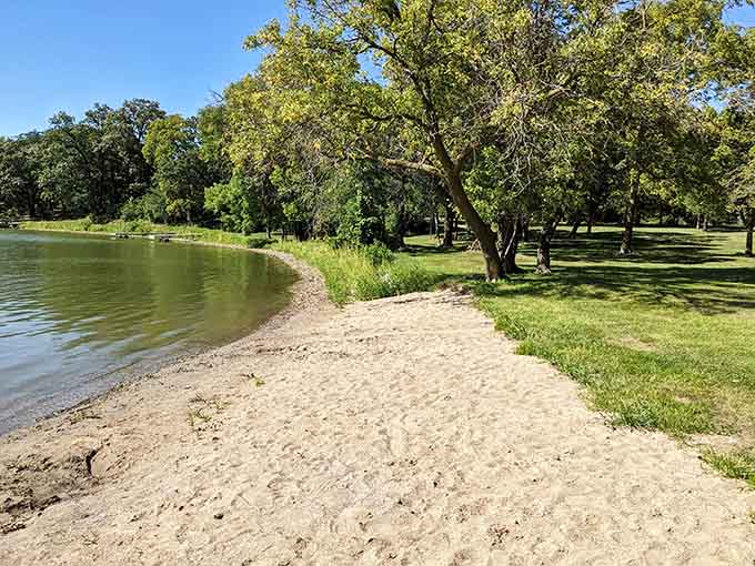 This shoreline is basically nature's way of saying "come sit here and forget about your email inbox for a while, you deserve it."