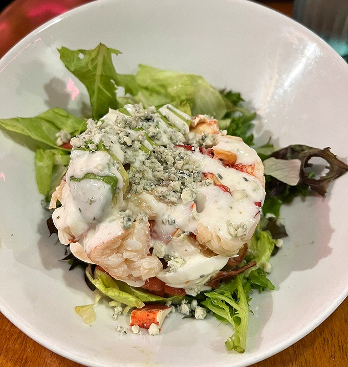 Garden-fresh greens cradle plump shrimp and blue cheese crumbles&mdash;a sophisticated maritime affair that makes eating vegetables feel downright indulgent.