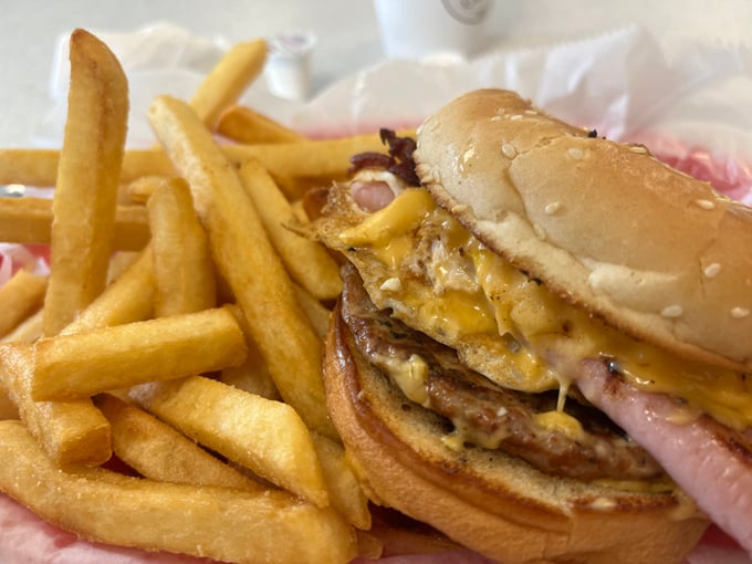 This burger doesn't need fancy toppings or a clever name&mdash;it lets the perfectly seasoned patty and melted cheese do all the talking.