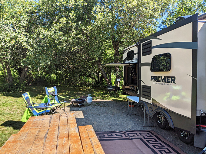 Where "roughing it" means waking up to birdsong and falling asleep to lapping waves.