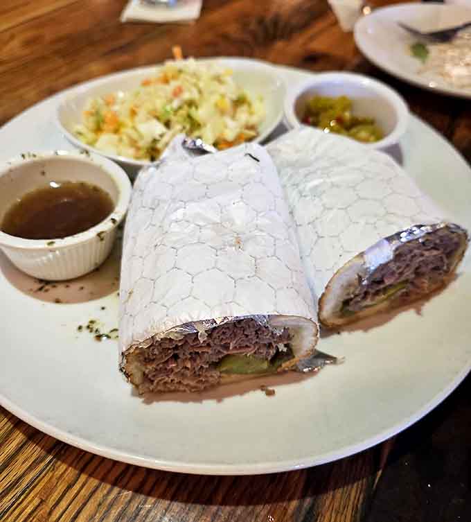 Beef sandwiches: These aren't just sandwiches; they're edible love letters to Chicago, wrapped in paper to contain their juicy magnificence.