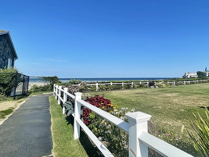 This walkway to the beach makes getting to the sand almost as enjoyable as being on it, with ocean views the entire way.
