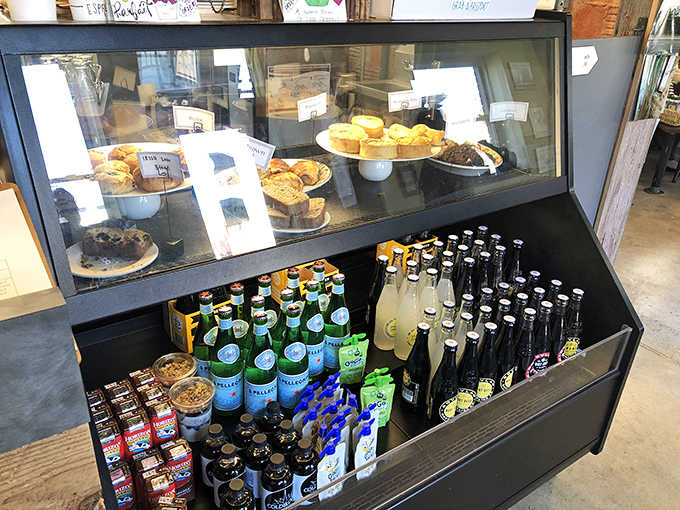 The pastry case doubles as a gallery of edible art, showcasing everything from traditional Irish soda bread to seasonal hand pies that sell out daily.