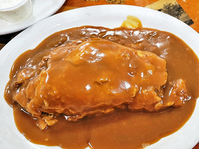 Swimming in rich gravy, this pasty transforms a humble hand pie into a knife-and-fork affair that demands to be savored slowly.