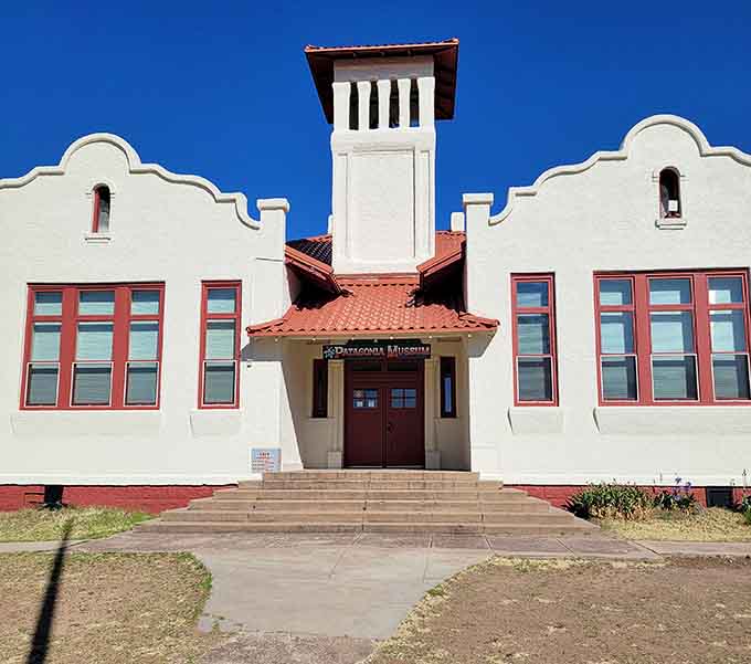 This museum's white exterior and red tile roof capture that classic Southwestern charm without trying too hard.