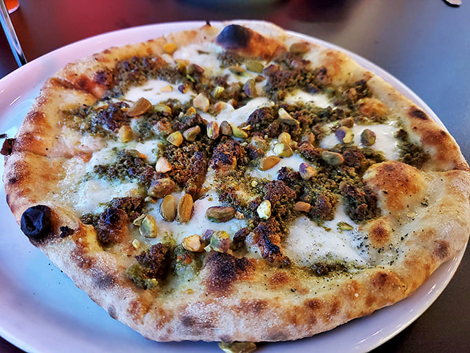 Who knew pistachios belonged on pizza? This nutty, creamy revelation might just change your pizza perspective forever.
