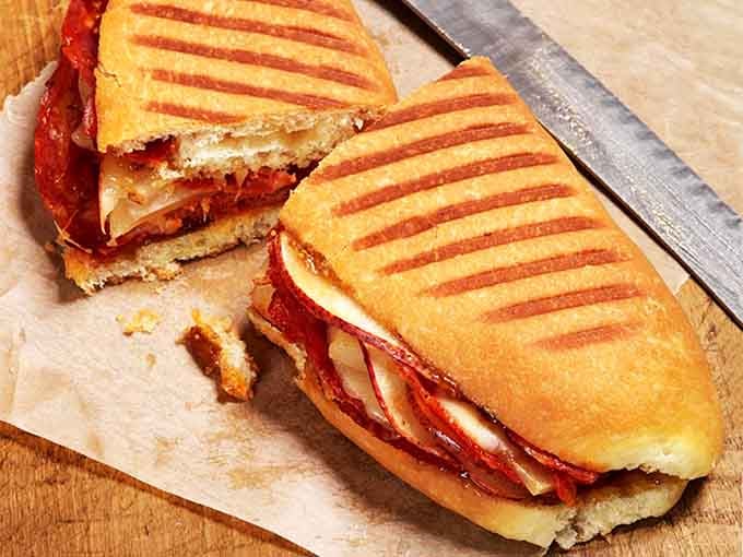 Those grill marks aren't just for show, they're the signature of a properly pressed panini that's crispy outside, melty inside.