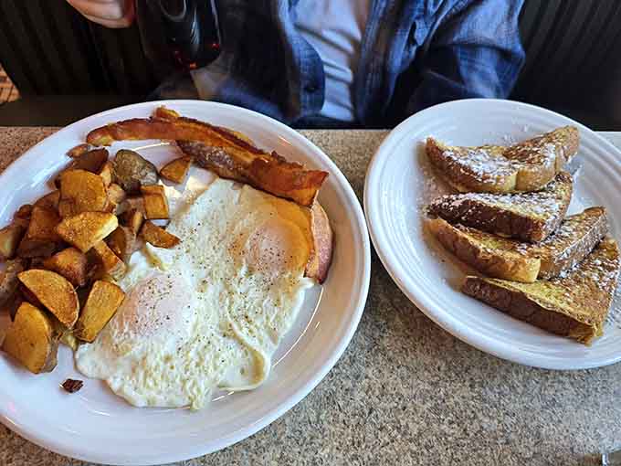 When your breakfast plate looks this good, you know someone in that kitchen actually cares about your morning happiness.