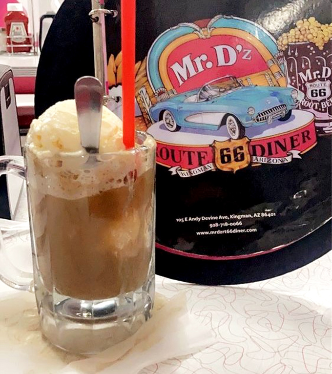 Ice cream slowly surrendering to homemade root beer &ndash; a float that's worth the detour and possibly the entire road trip.