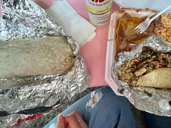 These burritos wrapped in foil are like delicious presents you get to unwrap and devour, no special occasion required.