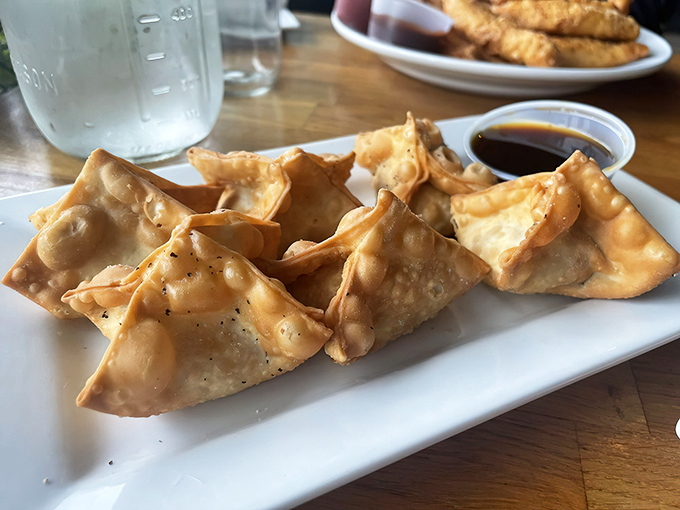 These aren't your average wontons &ndash; Saddle Bags filled with chicken and cheese offer a crispy, flavor-packed journey with each bite.