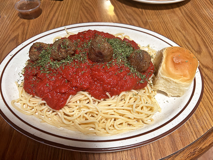Spaghetti and meatballs that would make an Italian grandmother nod in approval &ndash; comfort food that speaks a universal language.