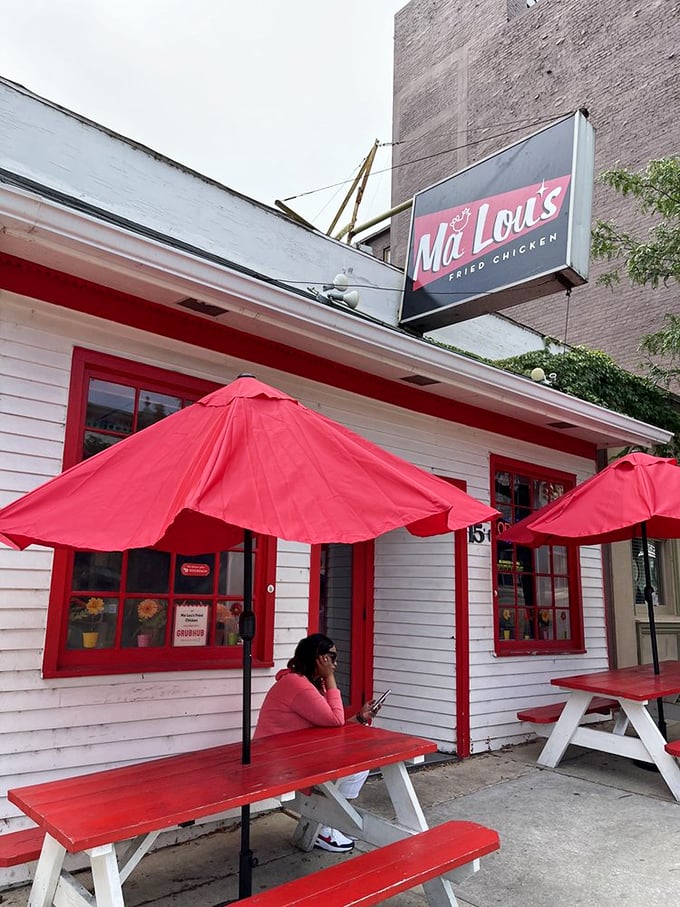 By day, a quaint eatery. By night, a beacon of hope for the hungry. Ma Lou's: saving taste buds one chicken at a time.