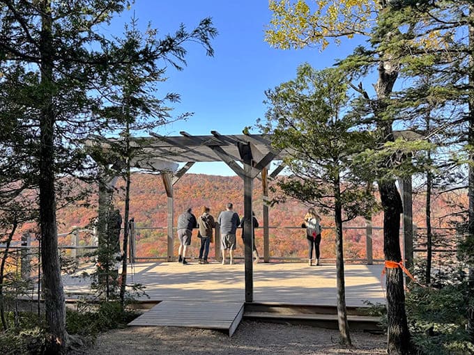 That viewing deck practically begs you to stand there looking contemplative while someone takes your photo for the holiday card.