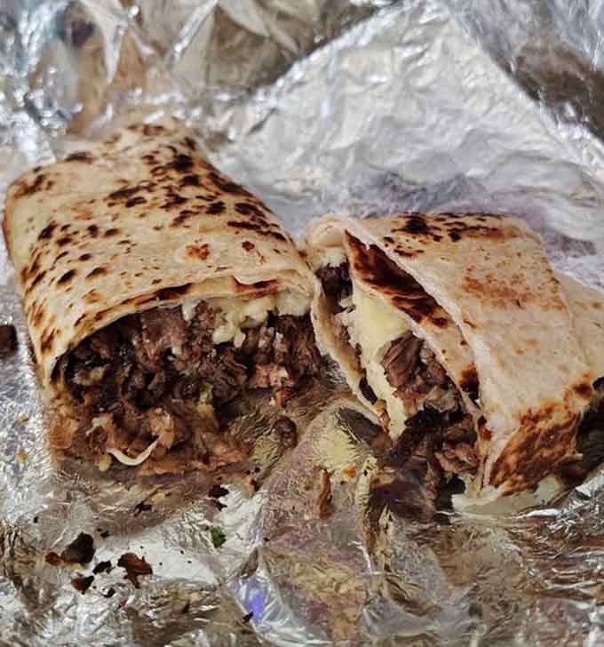 When cheese is your love language, this steak and cheese burrito speaks volumes.