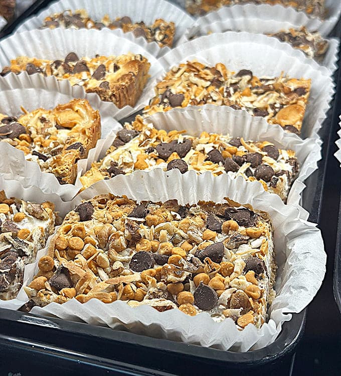 These bars look like they're auditioning for a dessert hall of fame, with layers that would make any sweet tooth swoon.