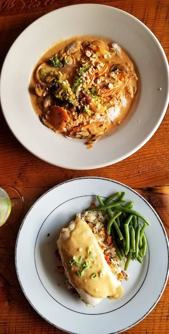 When your dinner plate looks this good, taking a photo before diving in becomes absolutely mandatory, not optional.