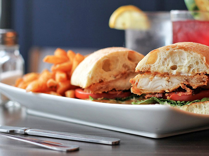 That golden beer-battered walleye nestled in ciabatta is basically Minnesota's answer to the question "What's for lunch?" and the answer is perfection.