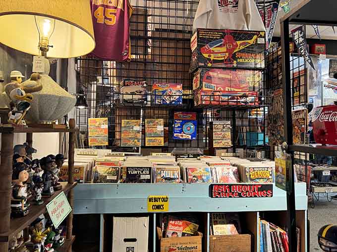 Comic collectors, prepare your wallets and your self-control, because this section knows exactly how to speak your language.