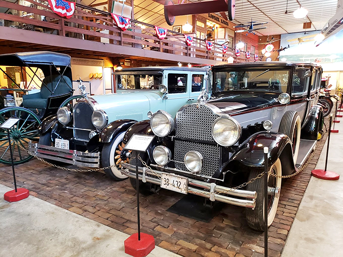 Gleaming paint and polished chrome&mdash;it's like walking into a showroom from another era. Can you smell that? It's vintage leather and adventure!