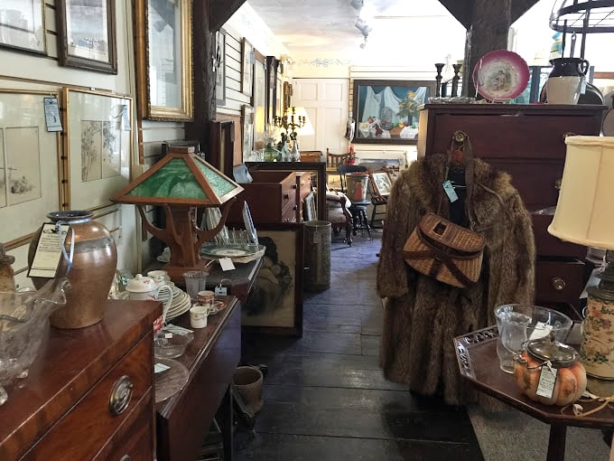 A carefully curated maze of antique furniture and collectibles, where every piece seems to whisper tales from another era.