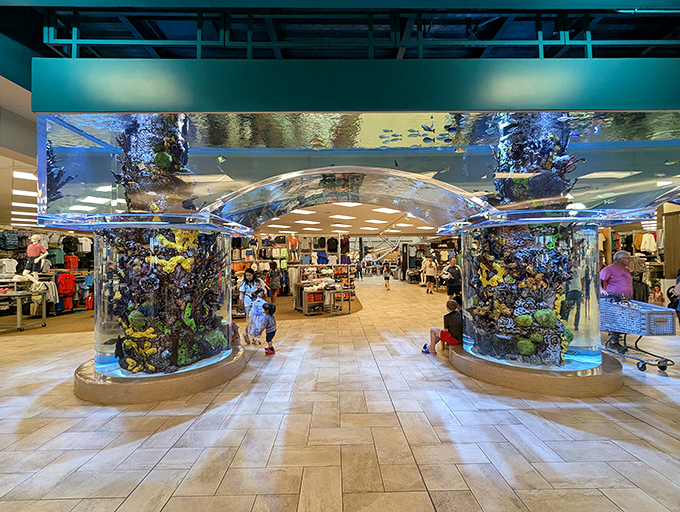 Families navigate the store's attractions with the same excitement usually reserved for theme parks, proving shopping can indeed be the main event.