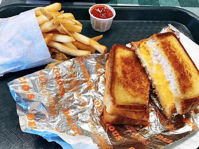 The grilled cheese and fries combo proves that sometimes the simplest things in life are the most satisfying, especially with proper execution.