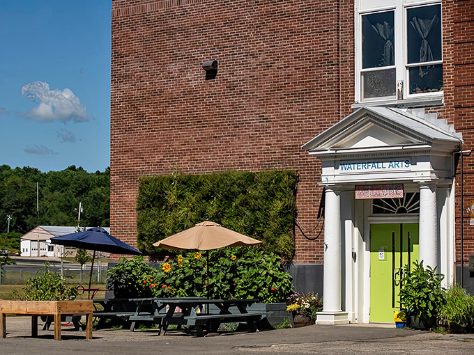 Waterfall Arts transforms creative energy into community connection, its bright green door inviting both established artists and curious beginners.