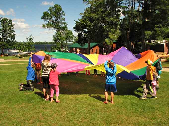 When kids discover that giant rainbow parachute games are still peak entertainment, you know you've found a place that understands simple joy.