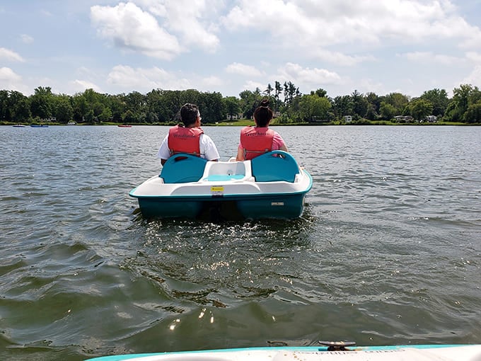 Pedal boats offer the perfect combination of exercise and leisure, like a gym membership that actually looks fun.