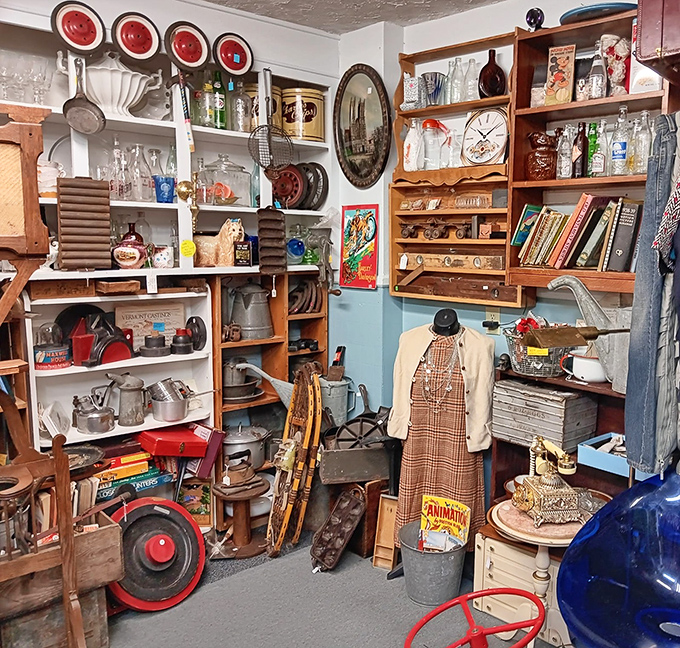 Assorted pieces: A collector's paradise where shelves groan under delightful randomness. One person's "what were they thinking?" is another's "I've been looking everywhere for this!"