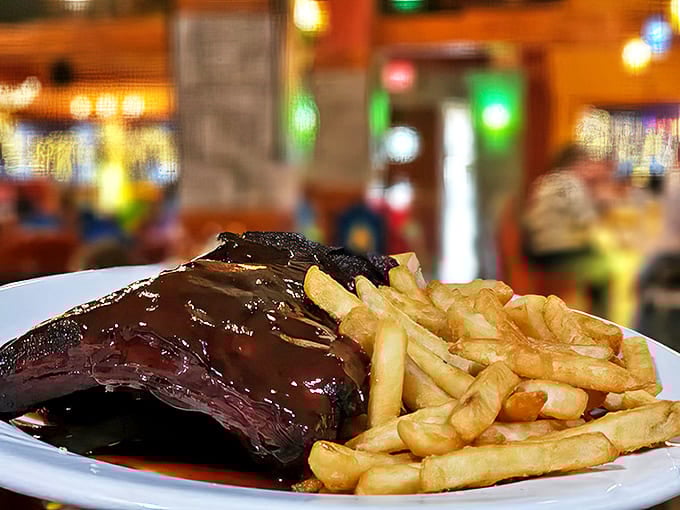 Baby back ribs: Glistening with that perfect sauce-to-meat ratio, these ribs have converted countless diners into evangelical preachers of Mango's barbecue gospel.