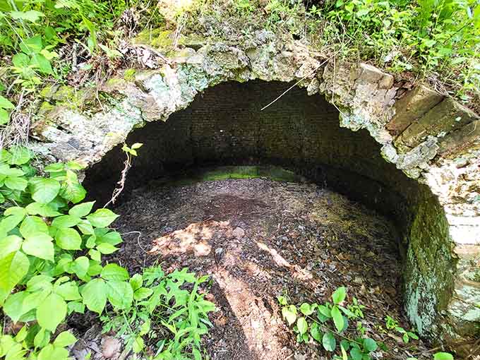 Peer inside one of these chambers and you'll see scorch marks from fires that once burned hot enough to transform coal into steel-making fuel.