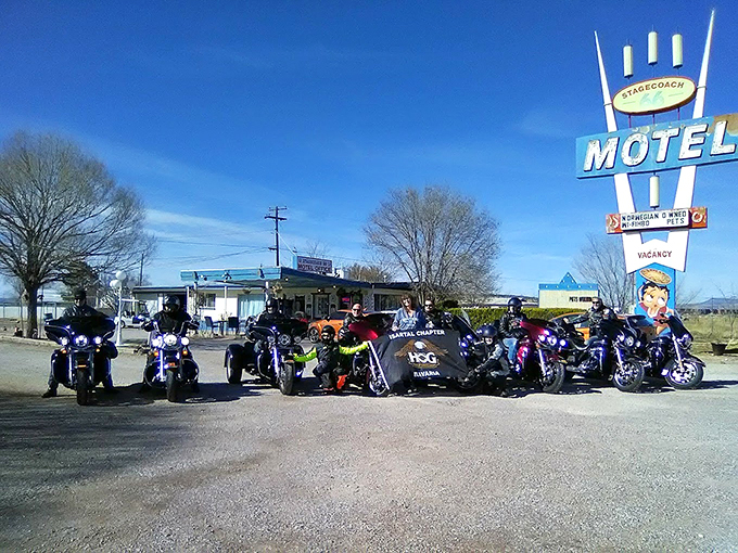 Easy Rider meets Silver Riders! These road warriors prove that the spirit of Route 66 is alive and well, one chrome-plated steed at a time.