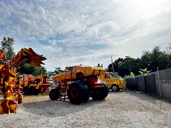 Every angle reveals new details in these custom-built creations, where discarded materials find spectacular new purpose through vision and welding skill.