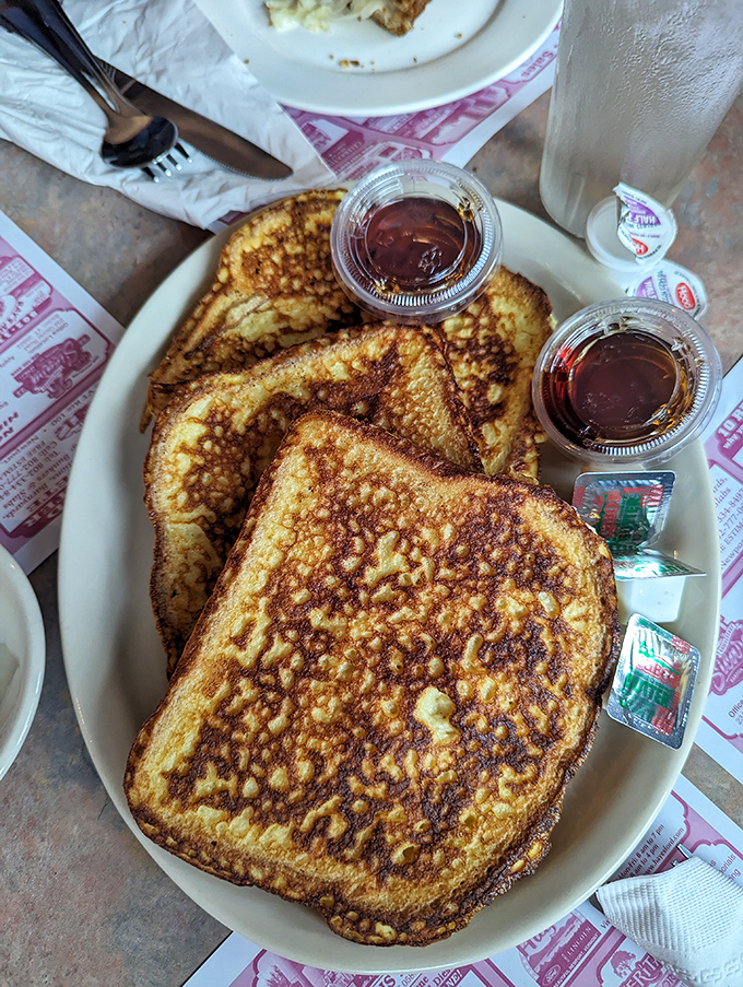 Golden-brown French toast that's crispy outside, custardy inside &ndash; the kind that makes you question why you'd eat anything else.